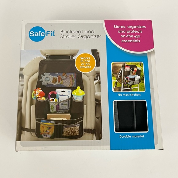 Accessories | Safe Fit Back Seat And Stroller Organizer Black Mesh ...